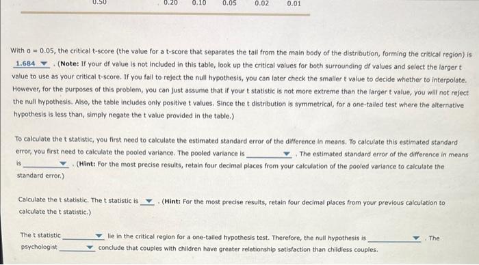 Solved 6 The T Test For Two Independent Samples 4506