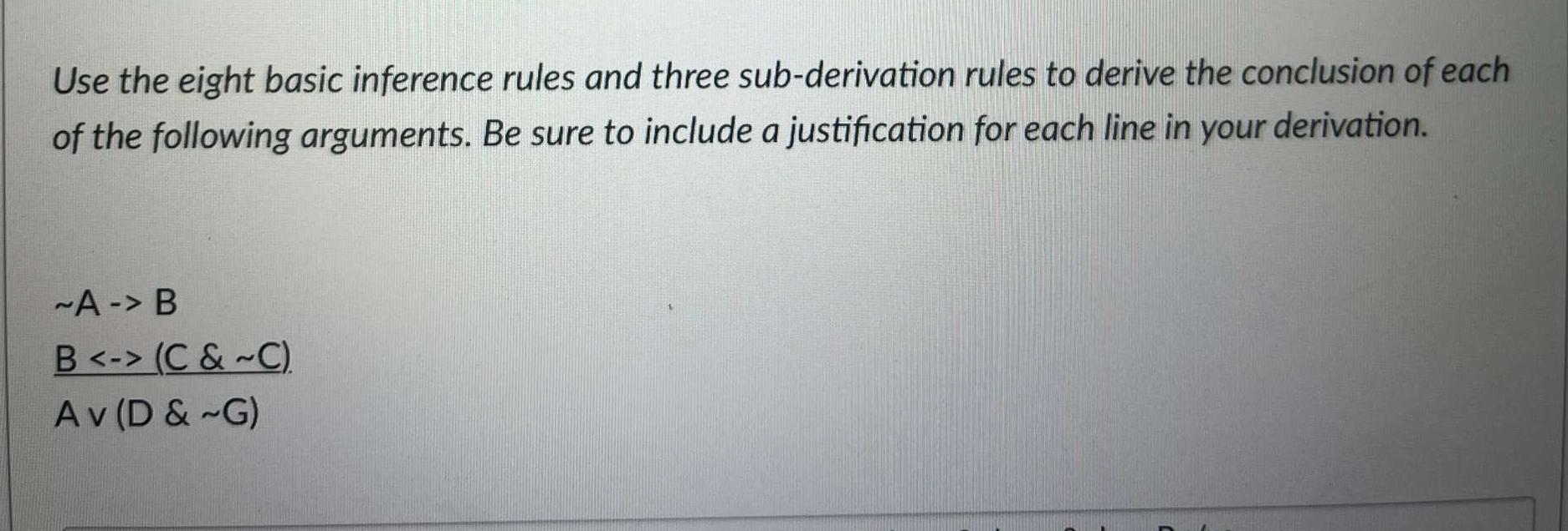 Use the eight basic inference rules and three | Chegg.com
