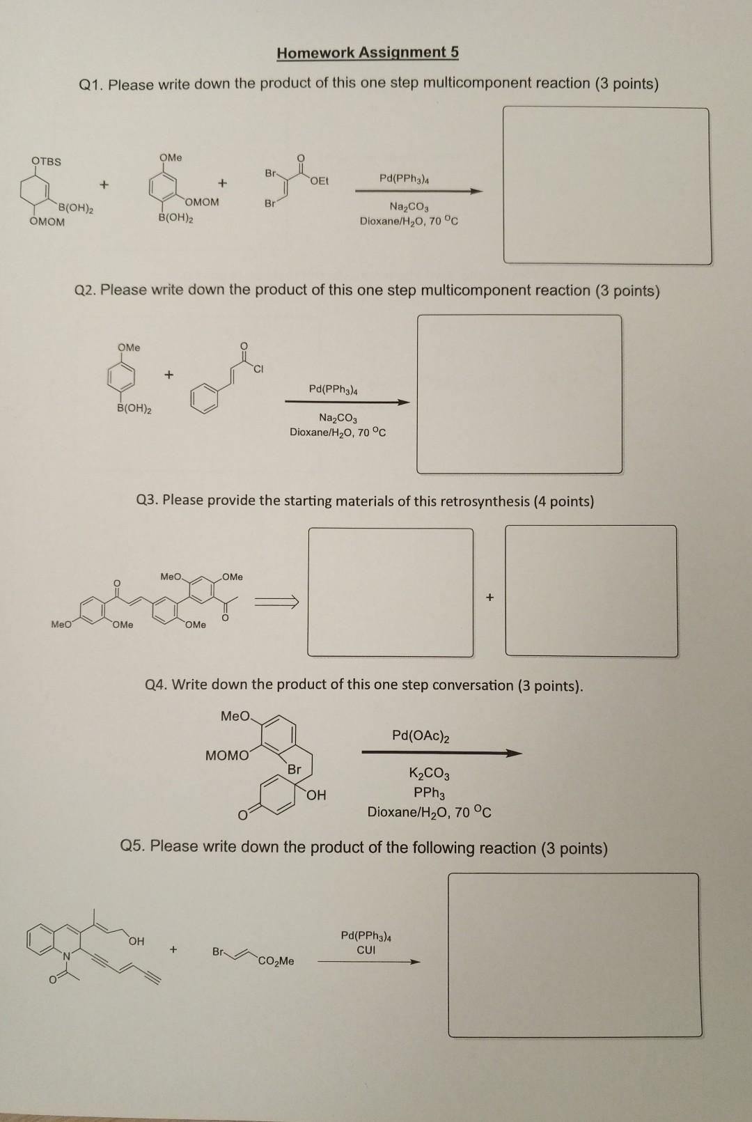 Solved Homework Assignment 5 Q1. Please write down the | Chegg.com