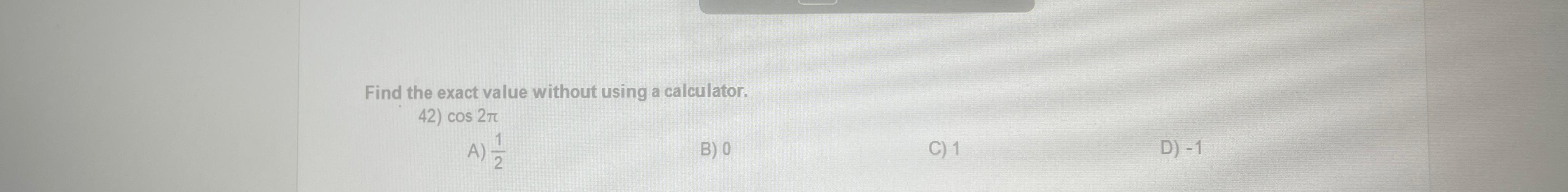 Solved Find the exact value without using a | Chegg.com Solved Find the exact value without using a | Chegg.com
