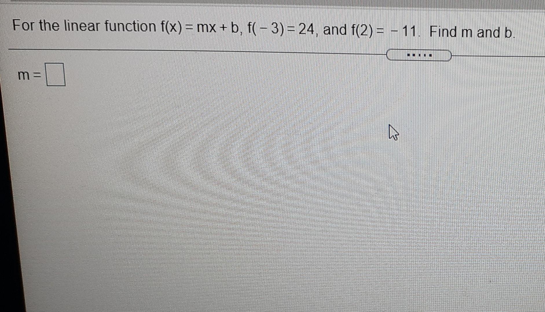 Solved For the linear function f(x) = mx +b, f(-3) = 24, and | Chegg.com