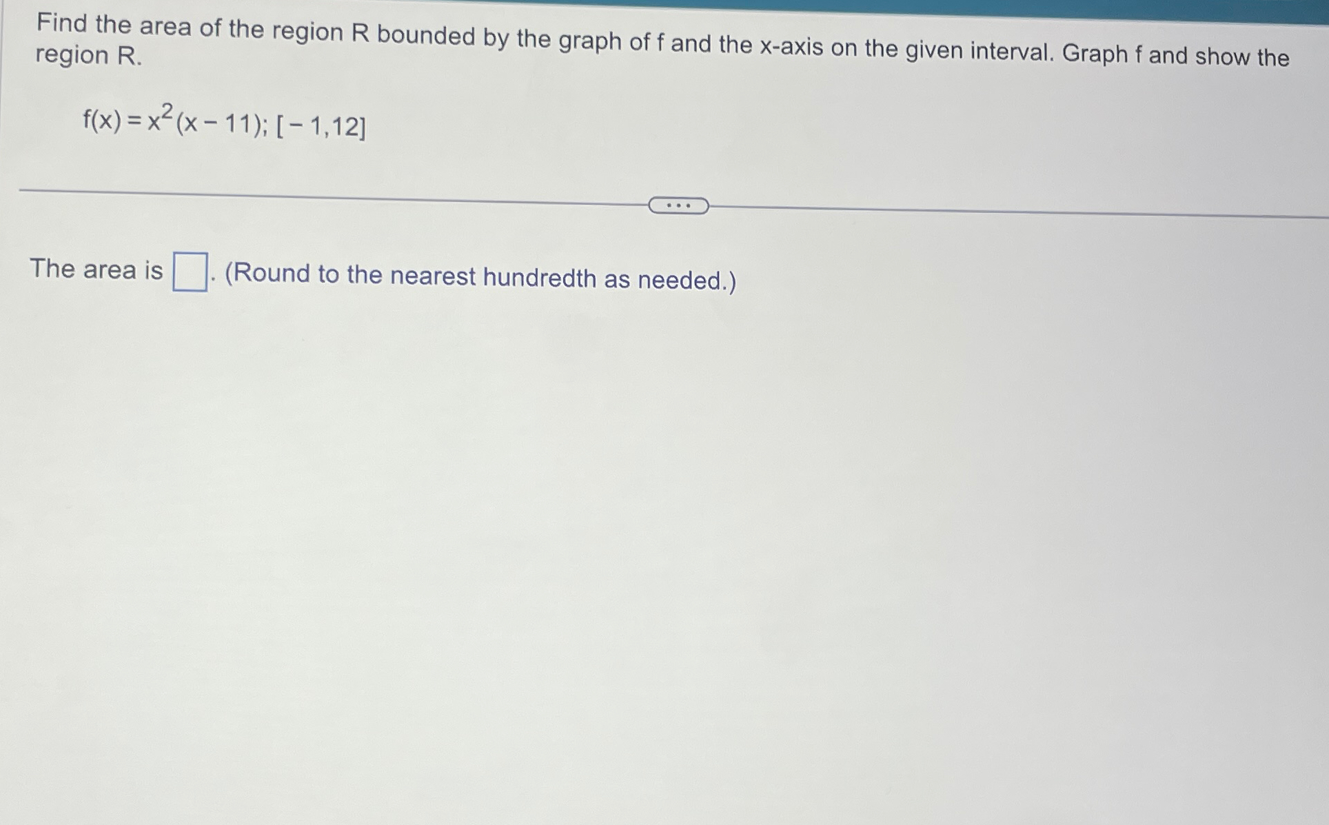 Solved Find the area of the region R ﻿bounded by the graph | Chegg.com