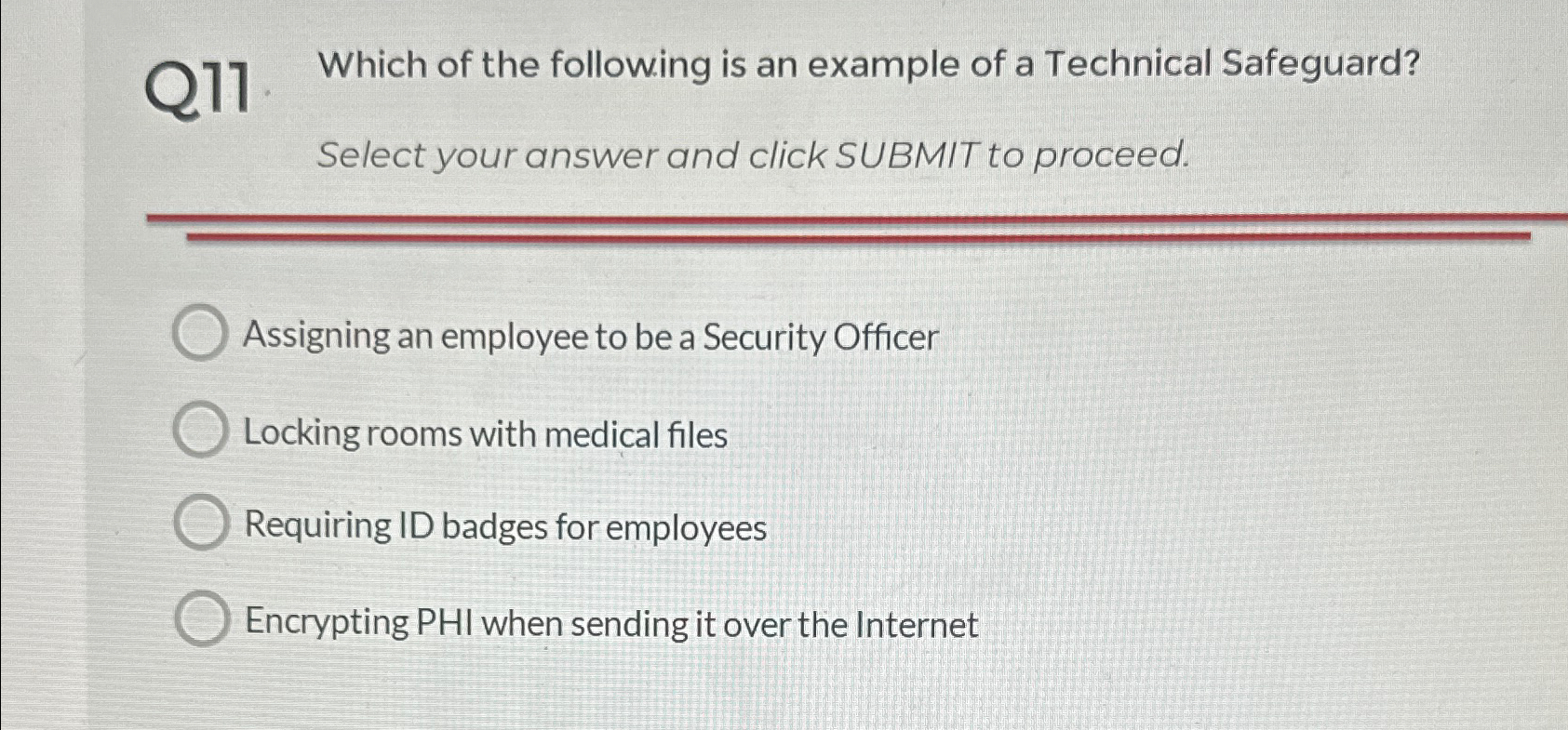Solved Q11.Which of the following is an example of a | Chegg.com