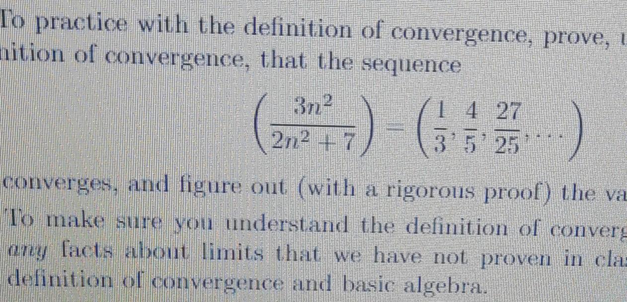 Solved Fo practice with the definition of convergence, | Chegg.com