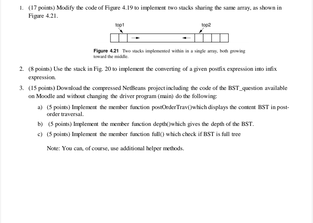 Solved (17 ﻿points) ﻿Modify the code of Figure 4.19 ﻿to | Chegg.com