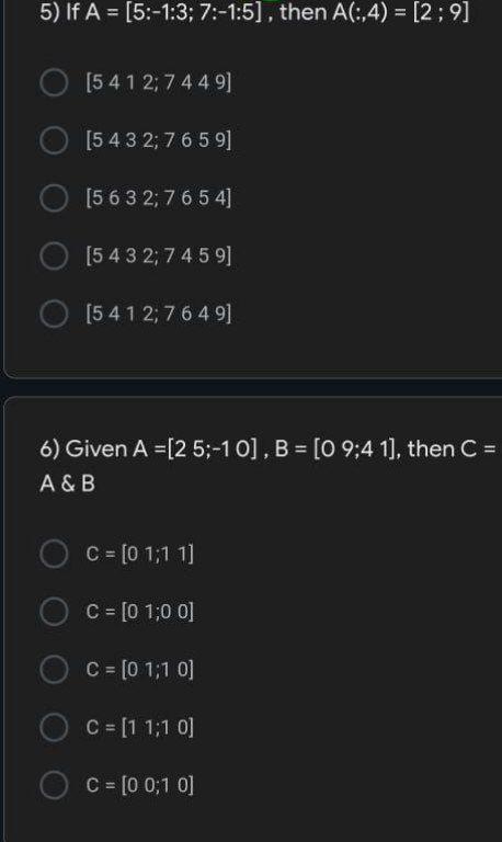Solved Q6: Multiple Choice Questions Choose the correct | Chegg.com