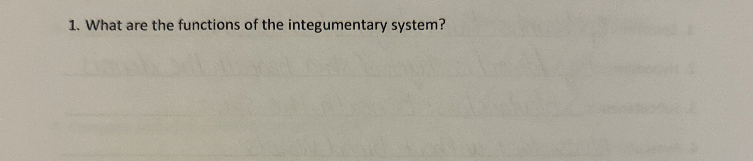 Solved What are the functions of the integumentary system? | Chegg.com