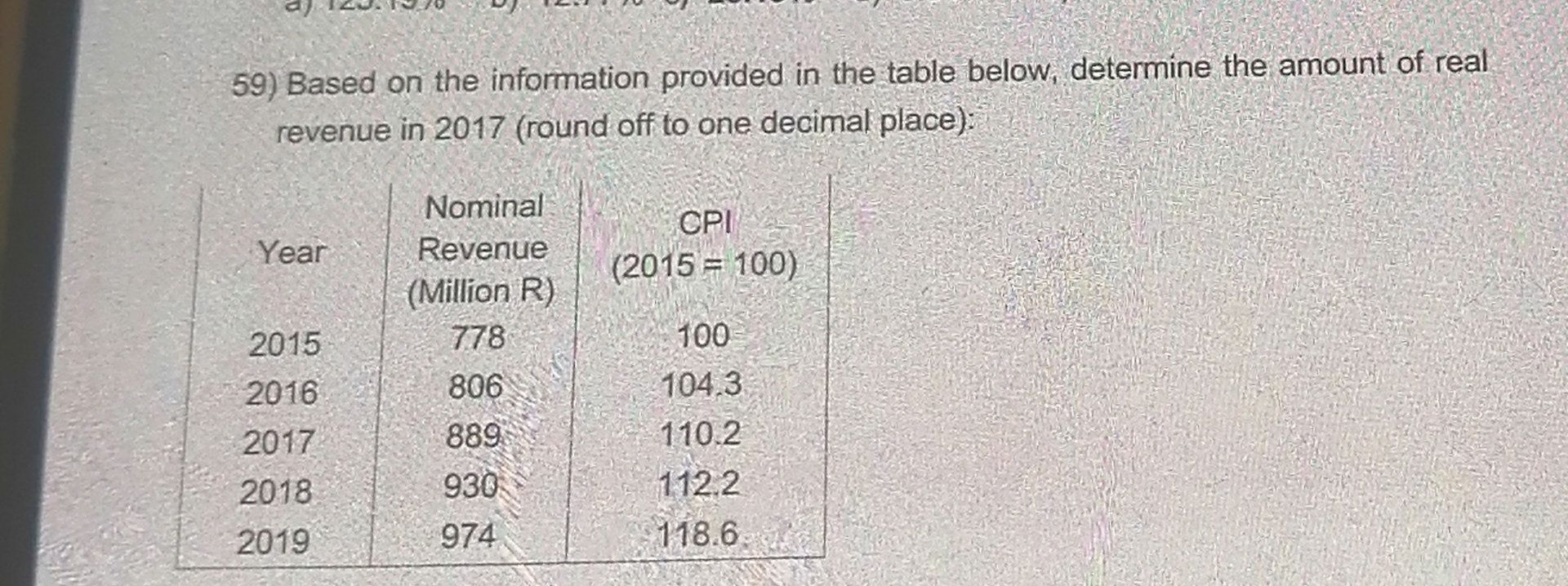 Solved Based on the information provided in the table below, | Chegg.com