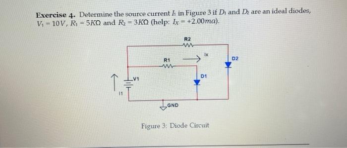 Solved Exercise 4. Determine the source current I1 in Figure | Chegg.com