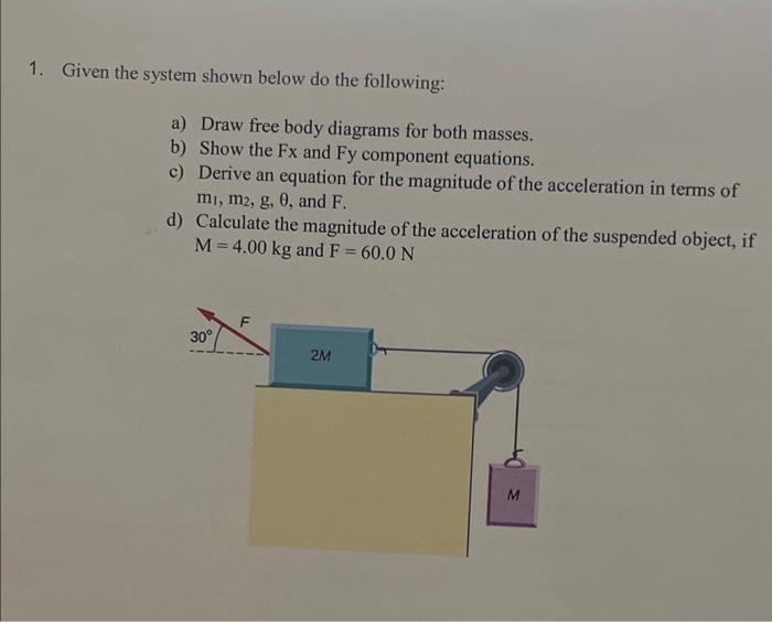 Solved Given the system shown below do the following: a) | Chegg.com