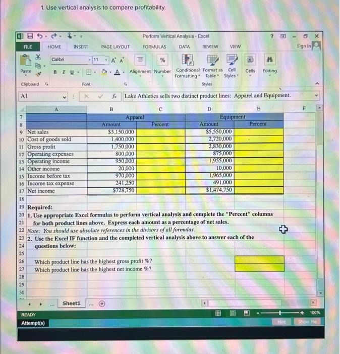 please please give me formulas ! they need to be in | Chegg.com
