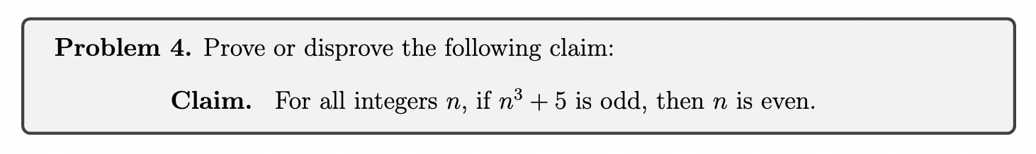 Solved Problem 4. ﻿Prove or disprove the following | Chegg.com