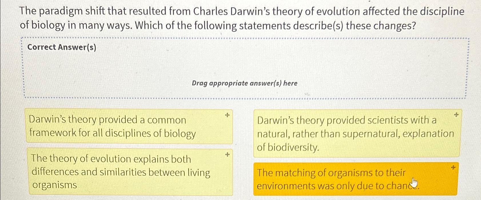 Solved The paradigm shift that resulted from Charles | Chegg.com