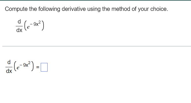 Solved Compute the following derivative using the method of | Chegg.com