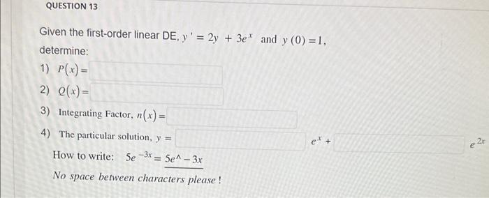 Solved In the given differential equations | Chegg.com