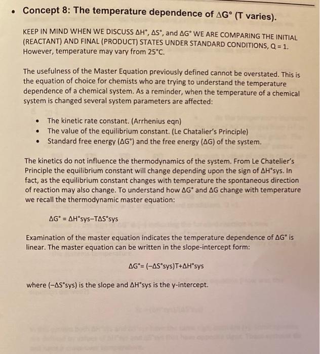 Solved Thermodynamics and equilibrium can be a very | Chegg.com