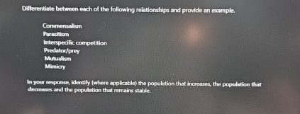 Solved Differentiate between each of the following | Chegg.com