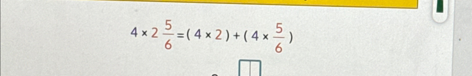 Solved 4×256=(4×2)+(4×56) | Chegg.com