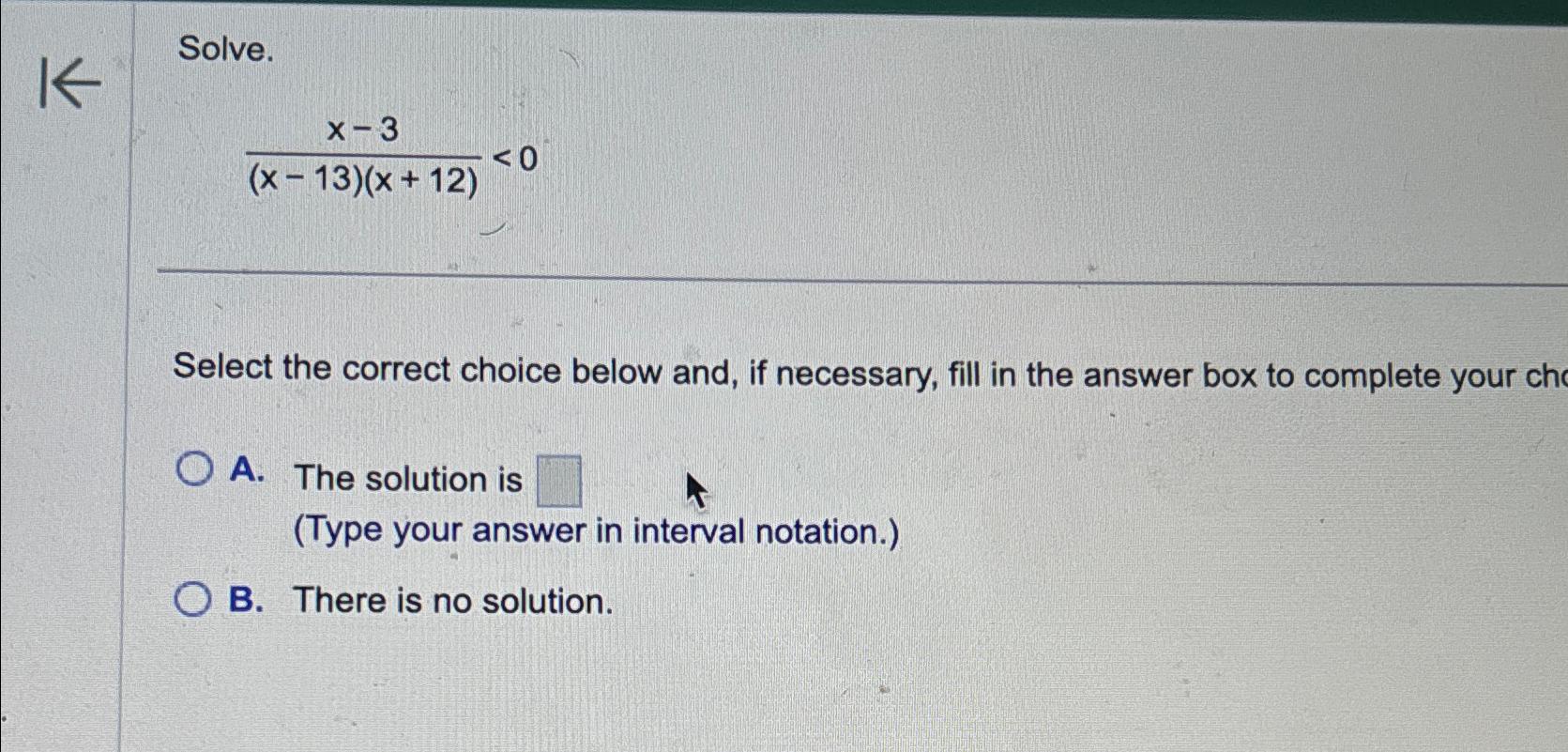 Solved Solve.x-3(x-13)(x+12)