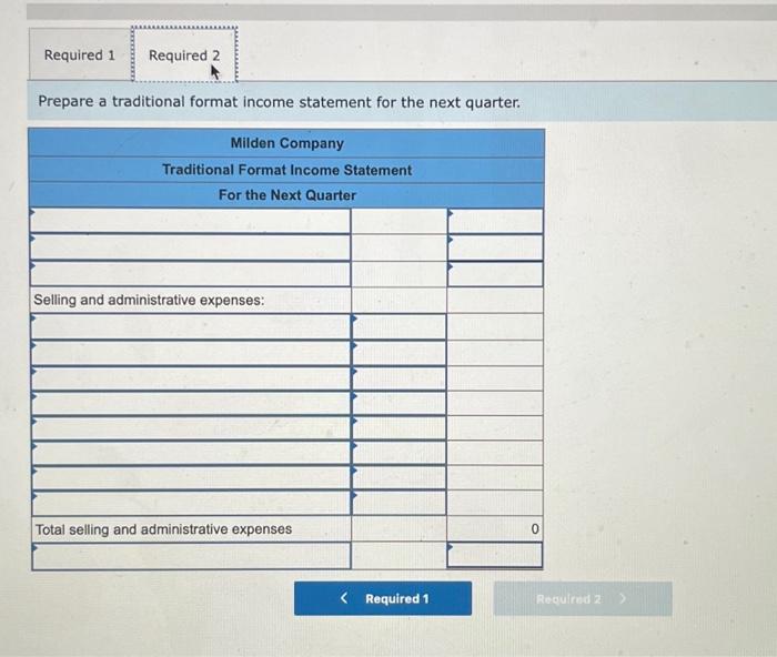 Solved Prepare a contribution format income statement for | Chegg.com