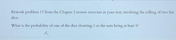 Solved Rework problem 17 from the Chapter 2 review exercises | Chegg.com