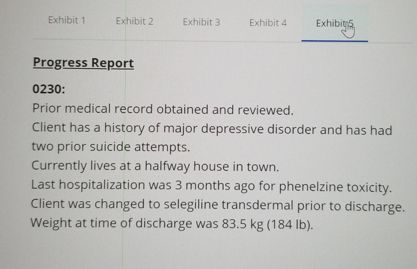 Solved A nurse in the emergency department (ED) is admitting | Chegg.com