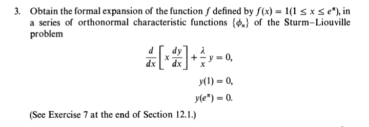 Solved Obtain the formal expansion of the function f | Chegg.com