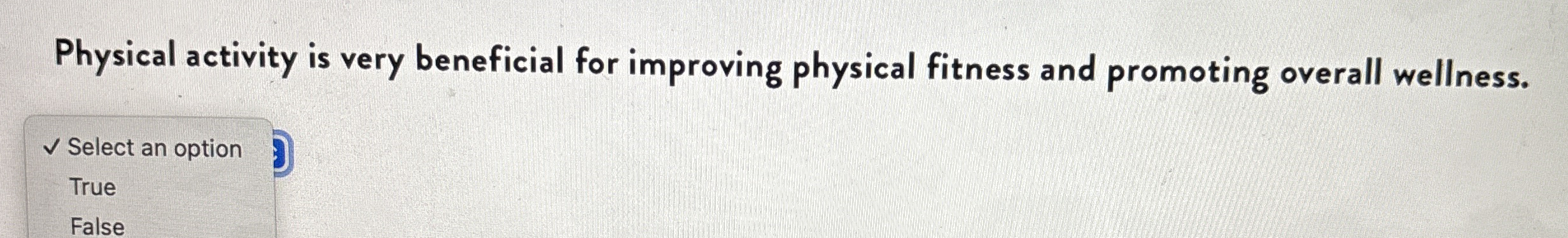 Solved Physical activity is very beneficial for improving | Chegg.com