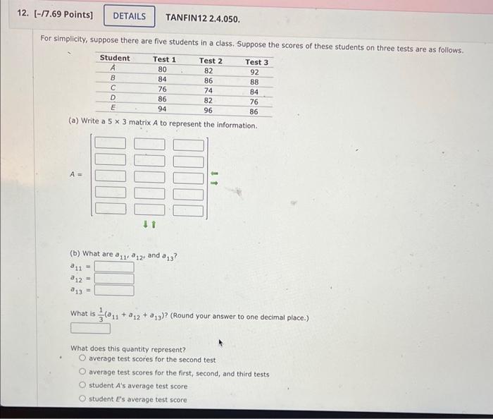 Solved or simplicity, suppose there are five students in a | Chegg.com