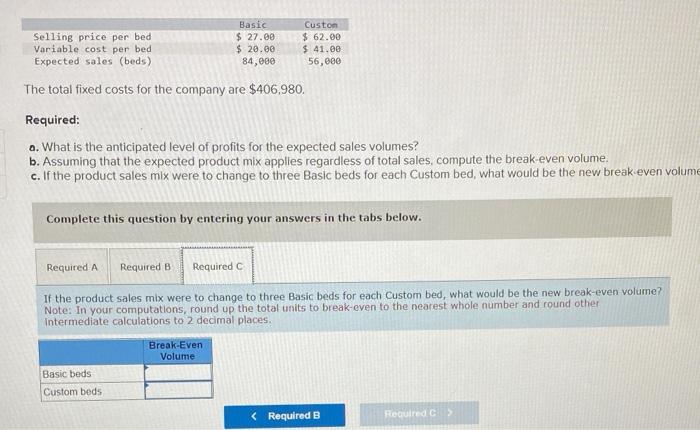 Solved Exercise 3-53 (Algo) Multiproduct CVP Analysis (LO | Chegg.com