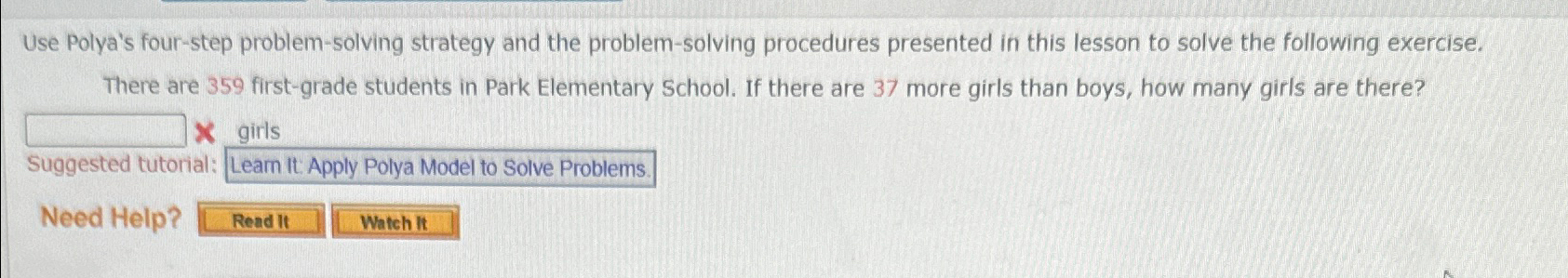 Solved Use Polya S Four Step Problem Solving Strategy And