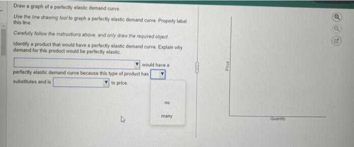 Solved Draw a graph of a perfectly elastic demand curve. Use | Chegg.com