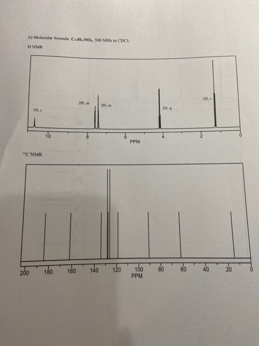 Solved please Help me find the structure of C12H11NO3 using | Chegg.com