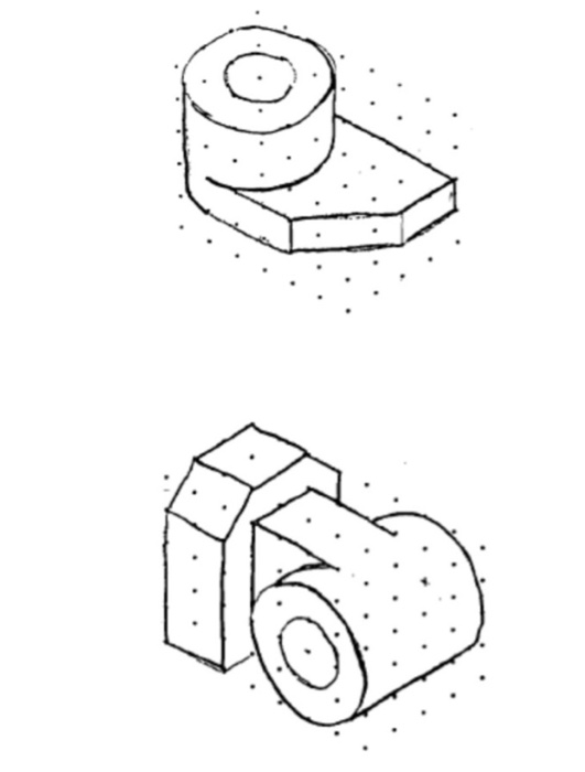 Solved draw the three view (top, front and side) of the | Chegg.com