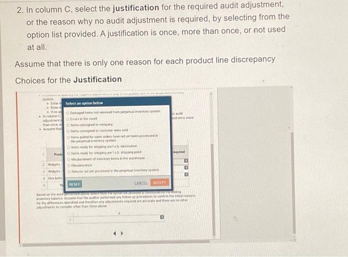 Solved These are audit simulations from the CPA exam. The | Chegg.com