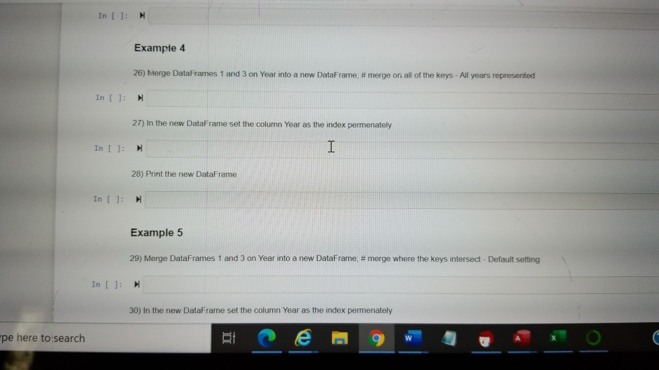 Solved Complete the notebook Joining and Merging Dataframes | Chegg.com