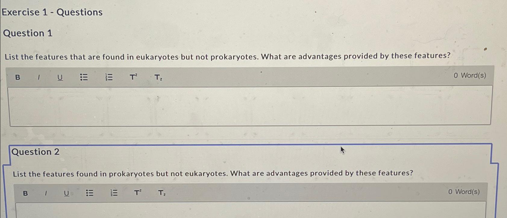 Solved Exercise 1 - ﻿QuestionsQuestion 1List the features | Chegg.com