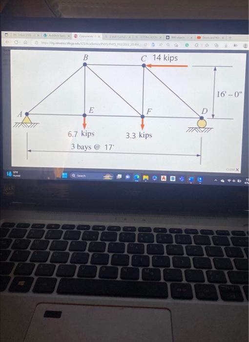Solve for the force in each member. Remember to | Chegg.com