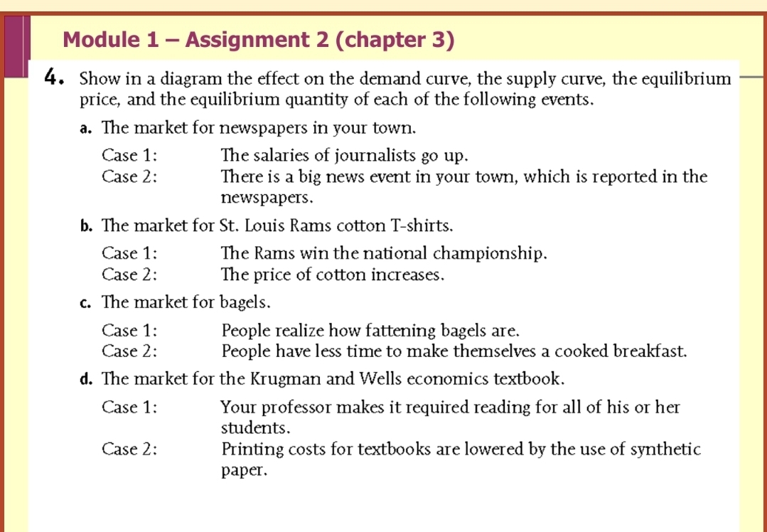Solved Module 1 - ﻿Assignment 2 (chapter 3)Show in a diagram | Chegg.com