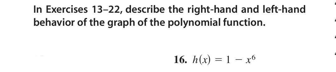Solved In Exercises 13-22, ﻿describe the right-hand and | Chegg.com