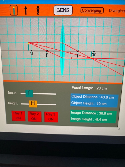 Solved LENS Converging Diverging 2f f 2f focus Focal Length: | Chegg.com