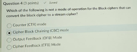 Solved Question 4 (3 ﻿points) ﻿SavedWhich of the following | Chegg.com