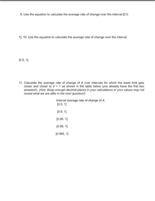 Solved Math 145 - Calculus I Name Changing Relationships - | Chegg.com