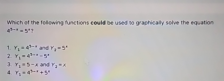 Solved Which of the following functions could be used to | Chegg.com