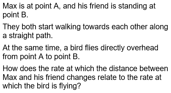 Solved Max is at point A, ﻿and his friend is standing | Chegg.com