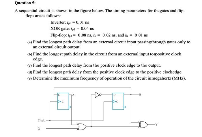 A sequential circuit is shown in the figure below. | Chegg.com
