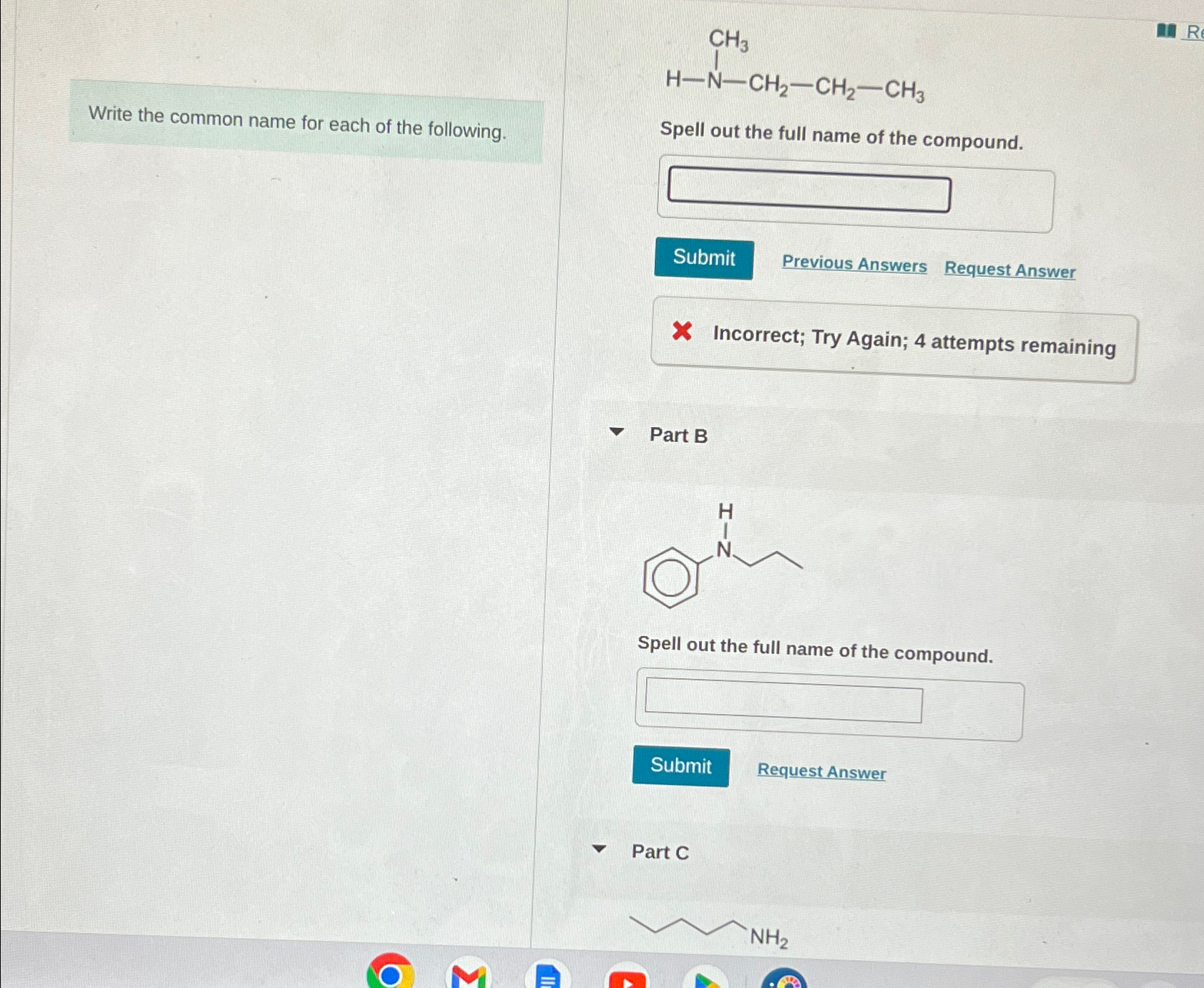 Solved Write the common name for each of the following.Spell | Chegg.com