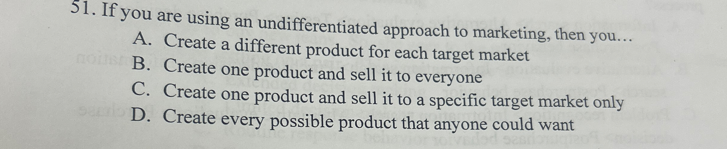 Solved If you are using an undifferentiated approach to | Chegg.com