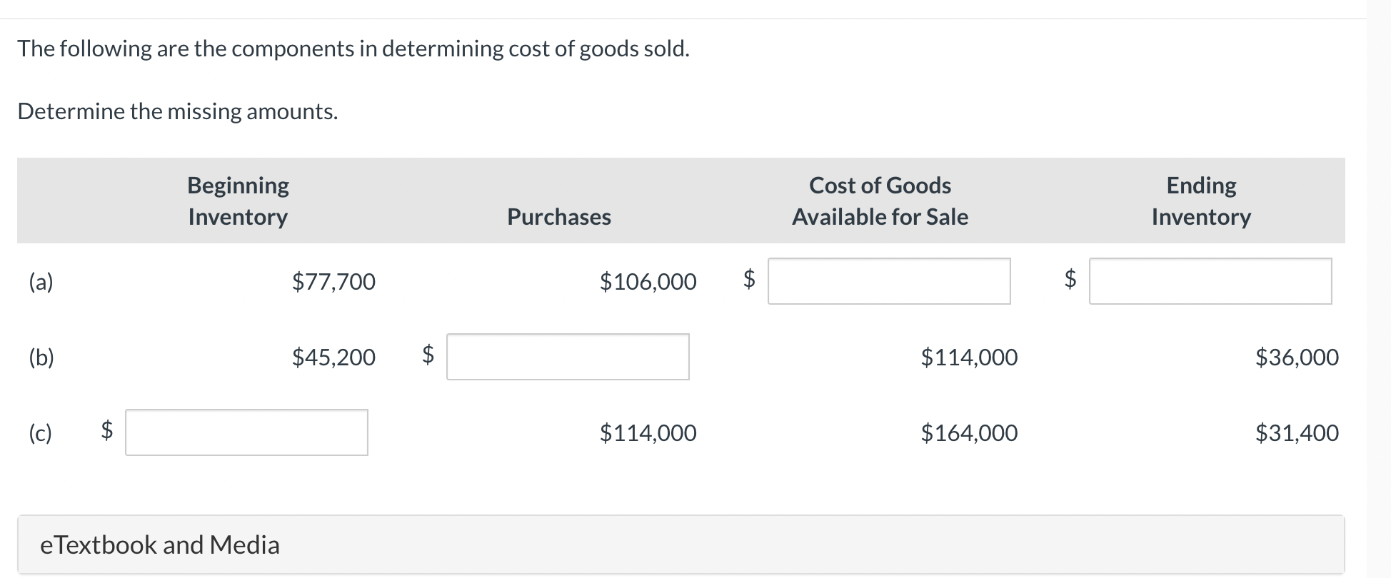 The following are the components in determining cost | Chegg.com