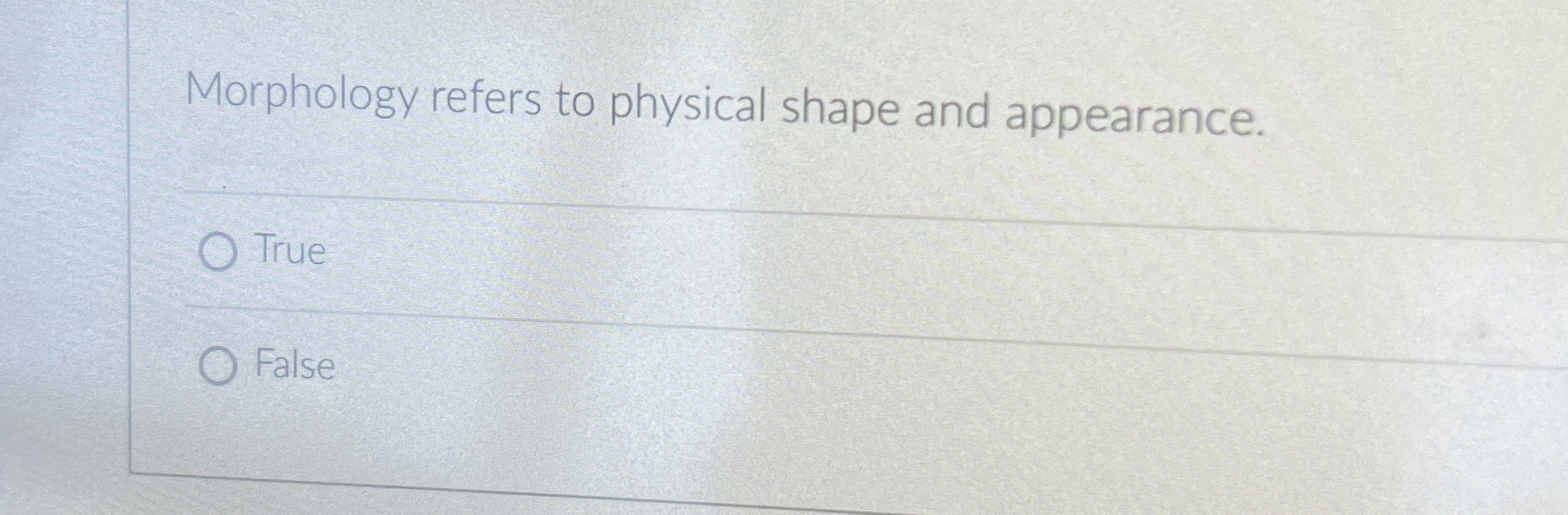 Solved Morphology refers to physical shape and | Chegg.com